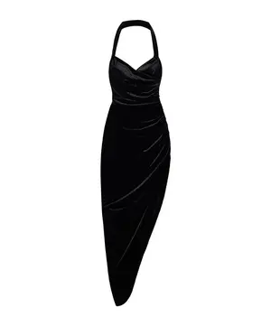 Norma Kamali Cayla Side Drape Gown