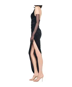 Norma Kamali Cayla Side Drape Gown