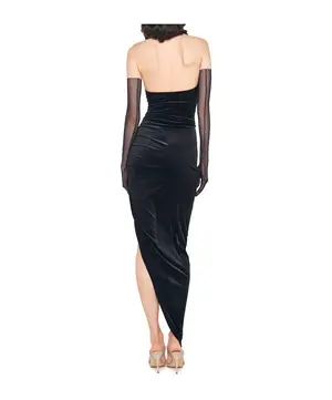 Norma Kamali Cayla Side Drape Gown