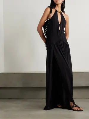 Isabel Marant Étoile Alviali Embellished Openwork Maxi Dress