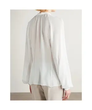 Gabriela Hearst Gian Silk Chiffon Blouse