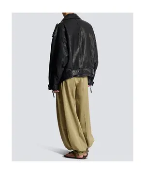 Balmain Leather Biker Jacket