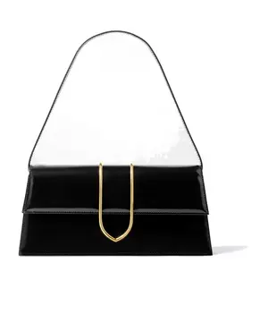 Jacquemus Long Bambino Flap Bag With Top Handle - Black