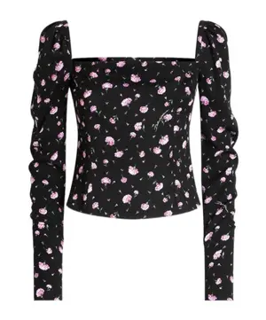 Dolce & Gabbana Carnations-printed Long Sleeve Top - Multicolor
