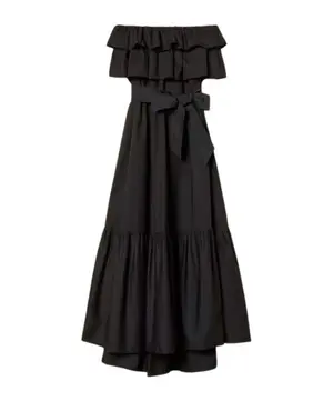 TWINSET Ruffled Off-the-shoulder Maxi Dress With Belt
