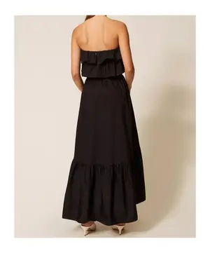 TWINSET Ruffled Off-the-shoulder Maxi Dress With Belt