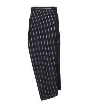 VIVIENNE WESTWOOD Infinity Asymmetric Midi Skirt With Striped Pattern And Irregular Hem