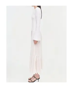 Simkhai Damoni Pleated Midi Dress