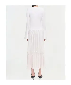 Simkhai Damoni Pleated Midi Dress