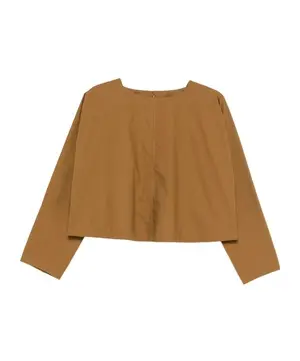 Soeur Long Sleeve Boat Neck Blouse