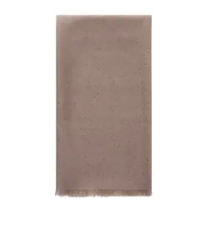 Brunello Cucinelli Sequined Scarf Gray