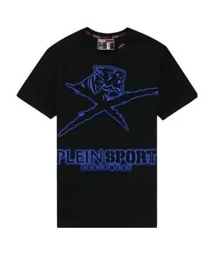 Philipp Plein T-shirt With Round Neck And Short Sleeves - Black