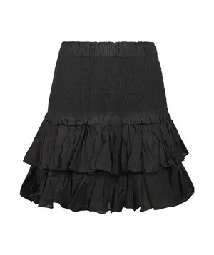 Isabel Marant Étoile Ruffled Hem Midi Skirt - Black