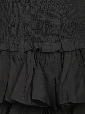 Isabel Marant Étoile Ruffled Hem Midi Skirt - Black