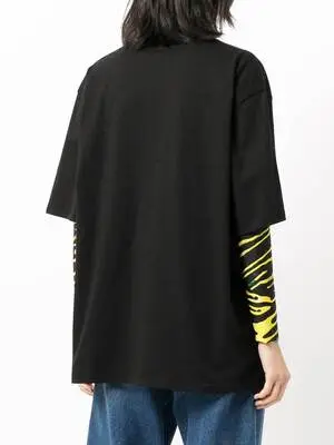 MSGM Collage Print Oversized T-shirt