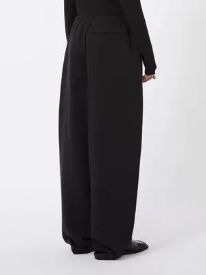 Sportmax Elasticated-waistband Track Pants With Drawstring - Black