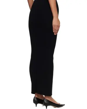 ENTIRE STUDIOS Square Neck Midi Dress - Black