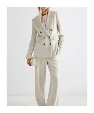 Marella Corduroy Double-breasted Blazer