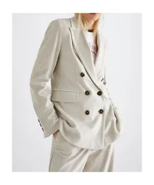 Marella Corduroy Double-breasted Blazer