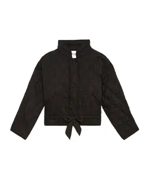 Isabel Marant Étoile Zakiane" Quilted Stand Collar Jacket - Black