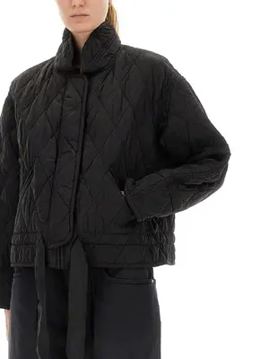 Isabel Marant Étoile Zakiane" Quilted Stand Collar Jacket - Black