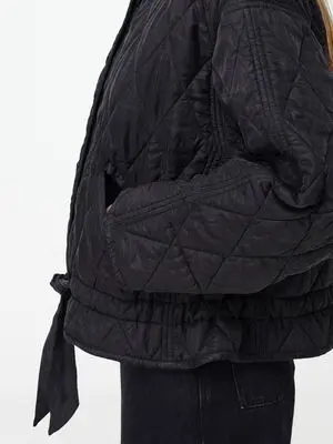 Isabel Marant Étoile Zakiane" Quilted Stand Collar Jacket - Black