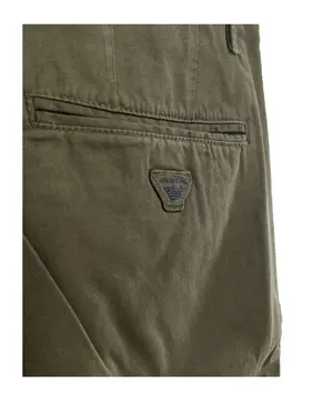 Emporio Armani Logo Decal Casual Pants - Black