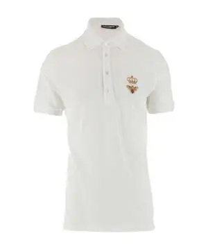 Men's Dolce & Gabbana White Polos