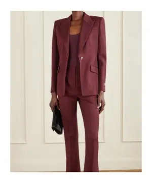 Versace Single-breasted Blazer With Peak Lapel - Brown