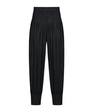 PLEATS PLEASE BY ISSEY MIYAKE High-waisted Tapered Pleated Trousers
