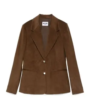 Moschino Corduroy Lapel Jacket With Pockets