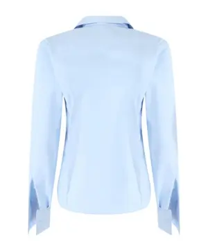 Attico Long Sleeve Fitted Button-up Shirt - Blue