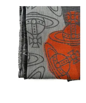 VIVIENNE WESTWOOD Print Fringed Scarf