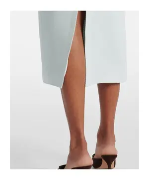 Roland Mouret Wool And Silk Blend Peplum Midi Dress