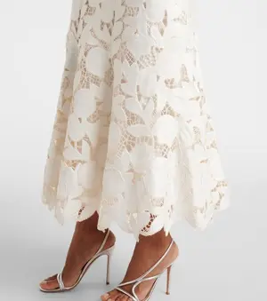 Simkhai Valetta Embroidered Midi Dress