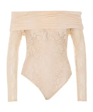 Zimmermann Rebellion Draped Bodysuit - Cream