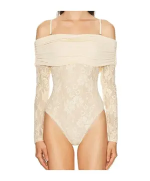 Zimmermann Rebellion Draped Bodysuit - Cream