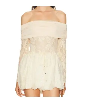 Zimmermann Rebellion Draped Bodysuit - Cream