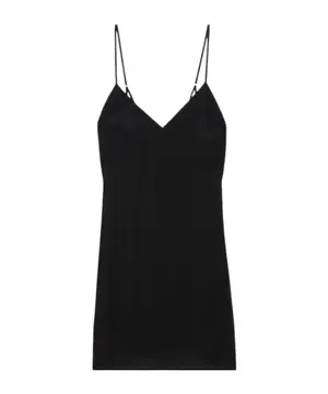 Zadig&Voltaire V-neck Slip Dress With Embroidered Detail - Black