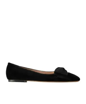 Valentino Garavani Bow Detailing Ballet Flats - Black