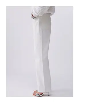 Liu Jo Five-pocket Mid-rise Straight Leg Jeans - White