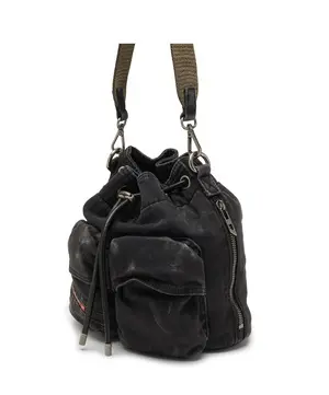 DIESEL® Multi-pocket Denim Bucket Bag