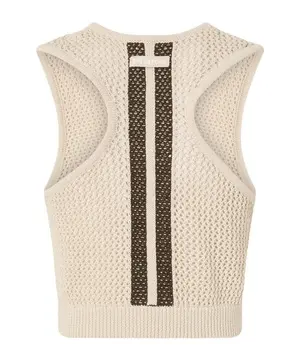 Pinko Morus Crochet Sleeveless Top