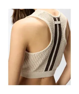 Pinko Morus Crochet Sleeveless Top