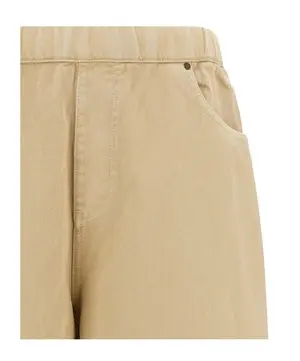 ENTIRE STUDIOS Spar Cotton Canvas Bermuda Shorts - Beige