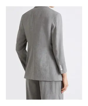 Marella Single-breasted Linen-blend Blazer