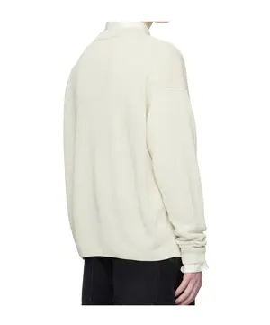 Studio Nicholson Kami Knitwear Crewneck Sweater - White