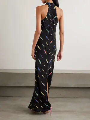 Staud Winnie Halterneck Maxi Dress