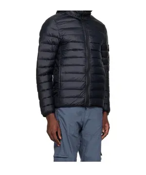 Stone Island Lightweight Hooded Down Jacket - Blue