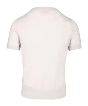 DIESEL® Embroidered Logo Knit Top - Grey